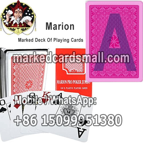 Marion Invisible Ink Marked Poker Cards